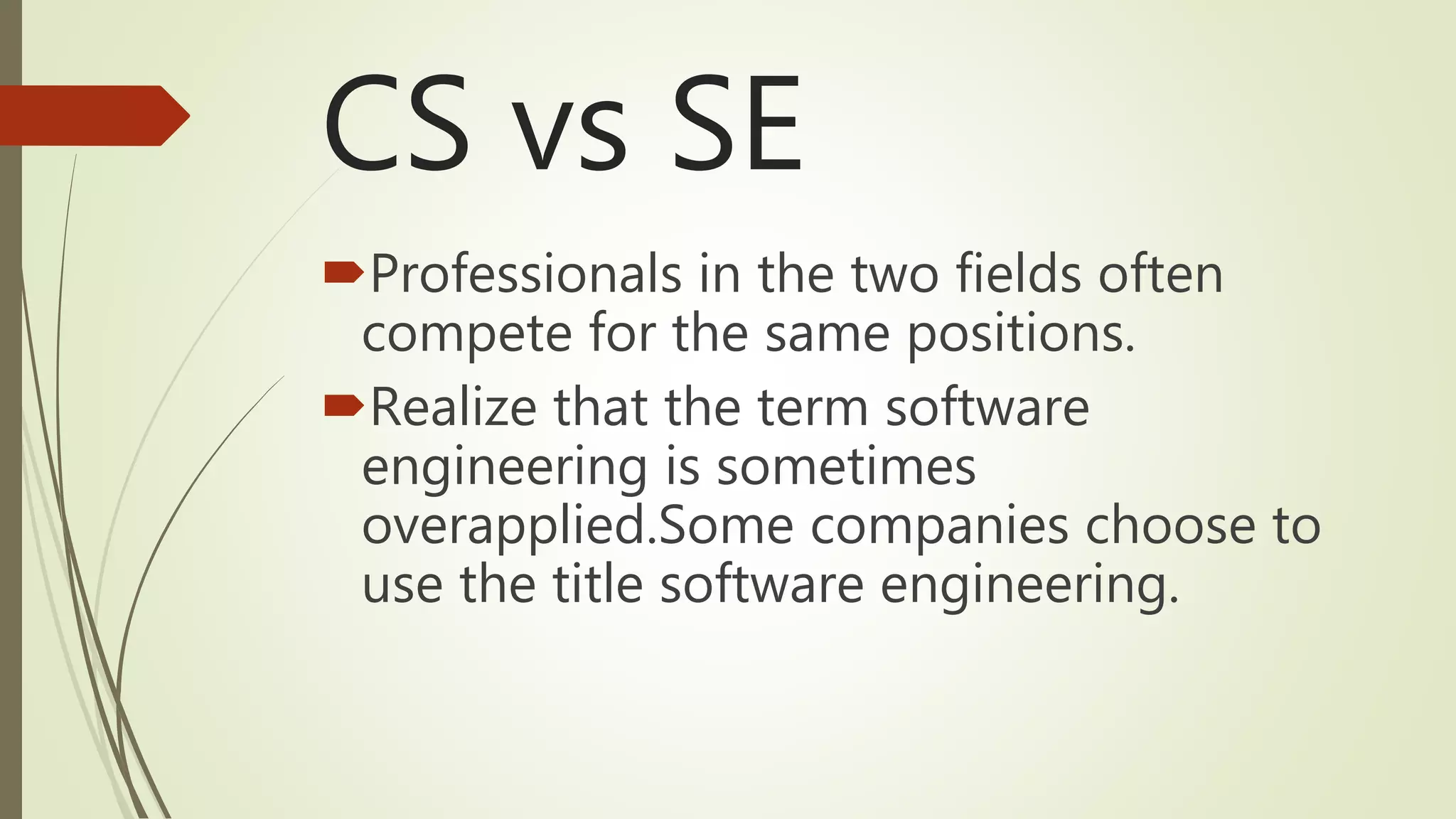 Cs vs se | PPTX