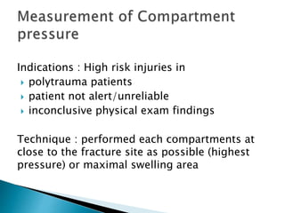COMPARTMENT SYNDROME | PPTX