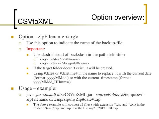 Csv To Xml Converter In Cpi
