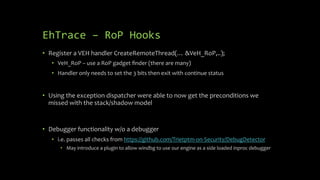 Csw2016 macaulay eh_trace-rop_hooks | PPT