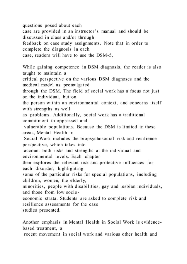 CSWE’s Core Competencies and Practice Behavior Examples in | DOCX ...