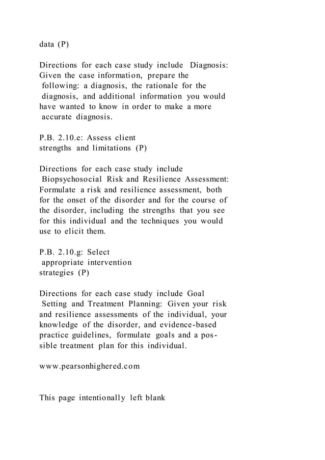 CSWE’s Core Competencies and Practice Behavior Examples in | DOCX