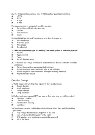 Cswip 3.1 question & Answers | PDF