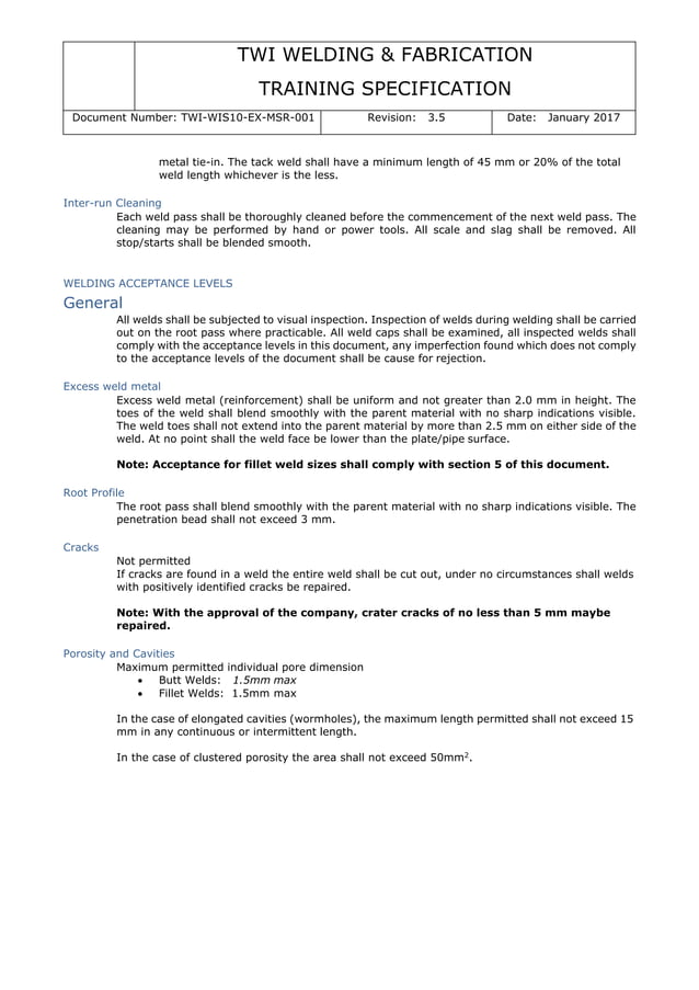 Cswip 3.2 spec converted | PDF | Business and Finance