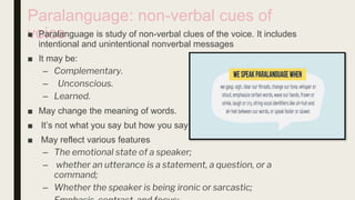 communication skills non verbal communication | PPTX