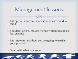 THE SOCIAL NETWORK a movie review | PPTX