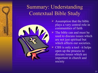 Contextual Bible Study | PPT