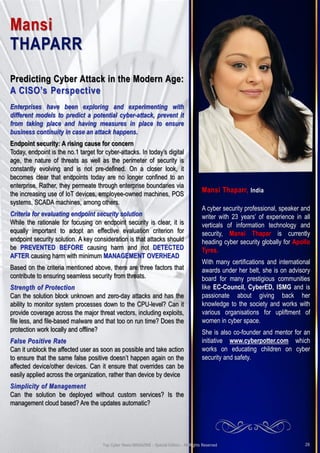 CSWY2023! Cybersecurity Woman of the Year. Top Cyber News MAGAZINE | PDF