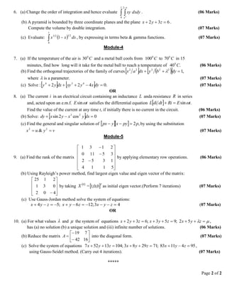 1st and 2nd Semester 2018 scheme C cycle model question papers | PDF ...
