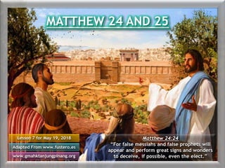 Sabbath school lesson 7, 2nd quarter of 2018 | PPTX