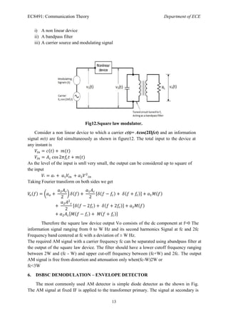 Communication Theory - Amplitude Modulation.pdf