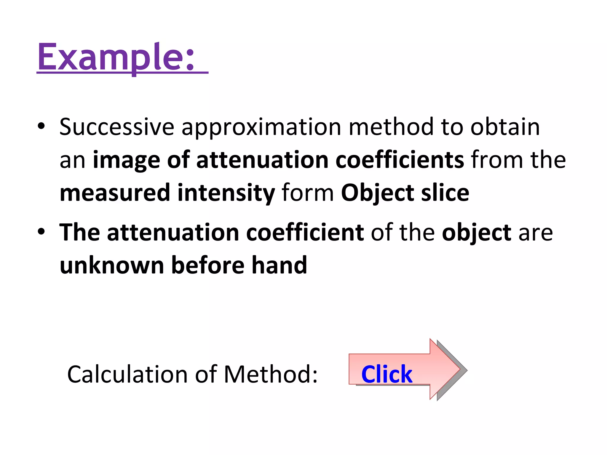 CT Scan Image reconstruction | PPT
