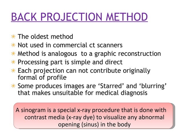 CT Scan Image reconstruction | PPT