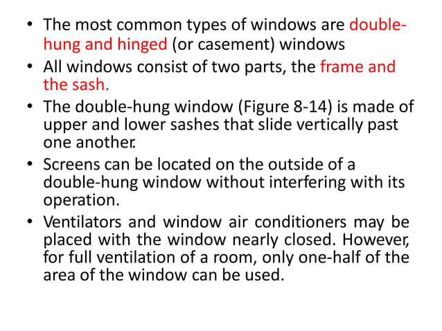 Windows and Ironmongery Presentation for Construction Technology | PPTX ...