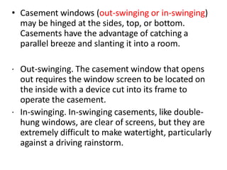 Windows and Ironmongery Presentation for Construction Technology | PPTX