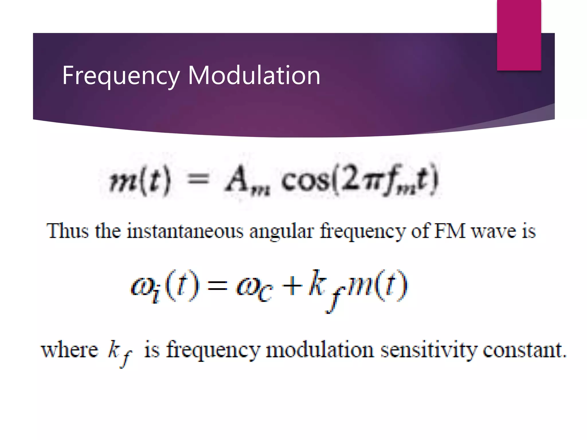 Frequency modulation | PPTX