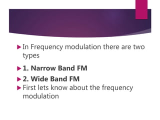Frequency modulation | PPTX
