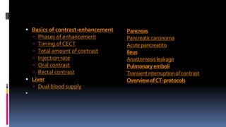 CT enhancement protocols | PPTX