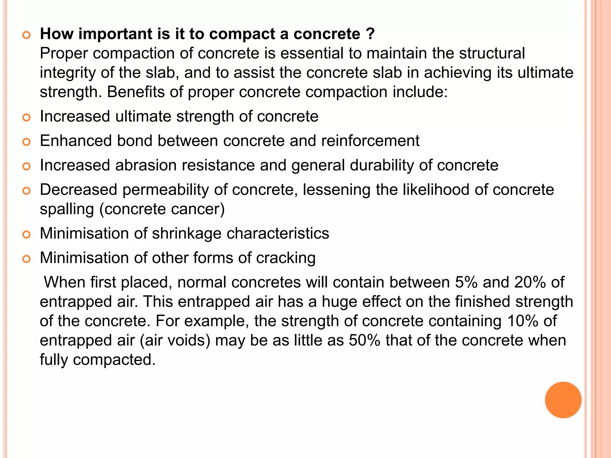 Concrete technology(methods of compaction) | PPT