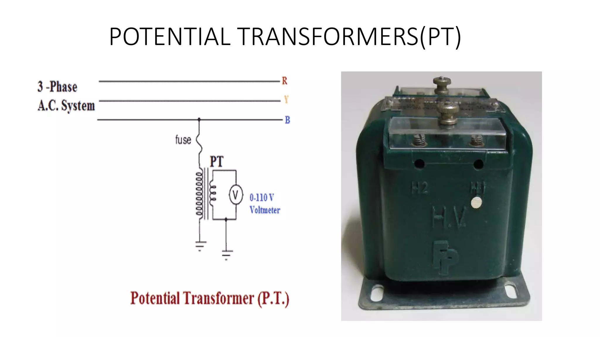 Electrical Current transformer(CT) and Potential transformer(PT) basics ...