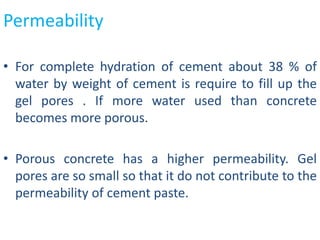 durability and permeability of concrete | PPTX
