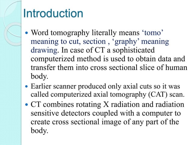 computed Tomography | PPT
