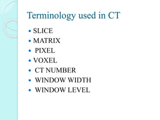 computed Tomography | PPTX