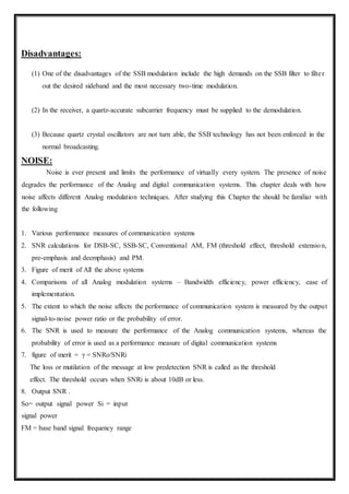Communication Theory-1 Project || Single Side Band Modulation using ...