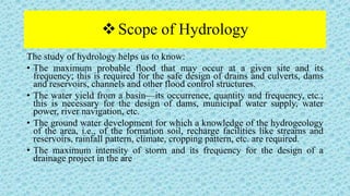 Ct 301 hydrology 5th | PPTX