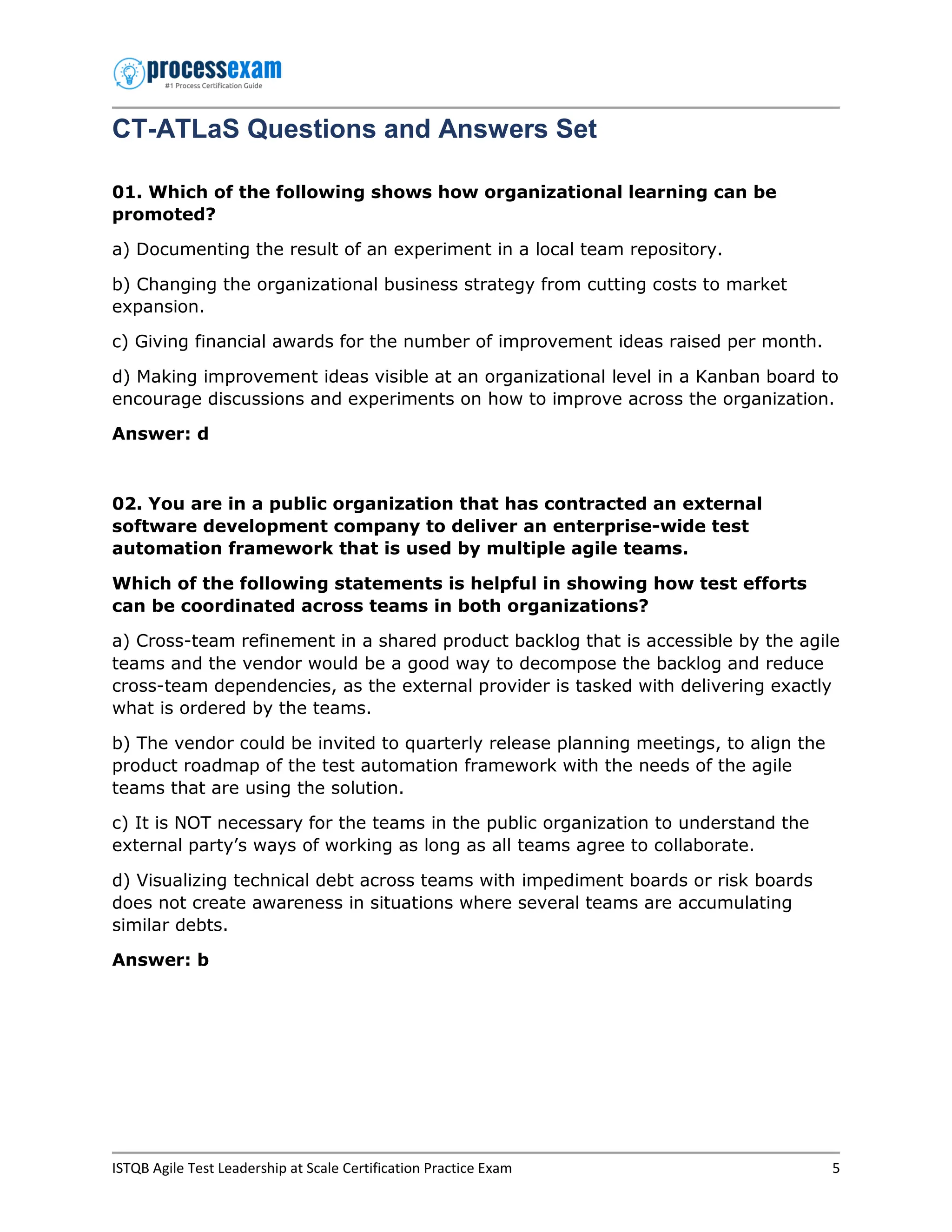 CT-ATLaS: Accelerate Preparation for ISTQB Agile Test Leadership at ...