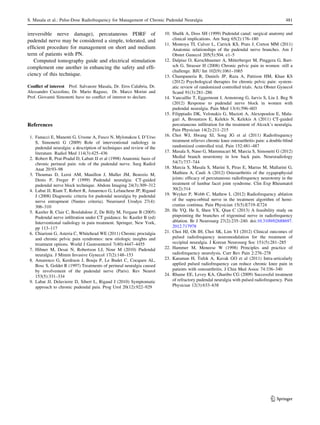 CT-Guided Percutaneous Pulse-Dose Radiofrequency for Pudendal Neuralgia | PDF | Physical Therapy ...
