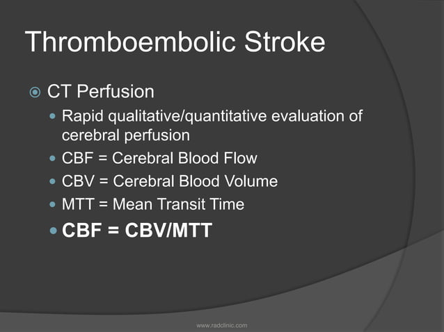 C T Imaging Of Acute Stroke Ppt