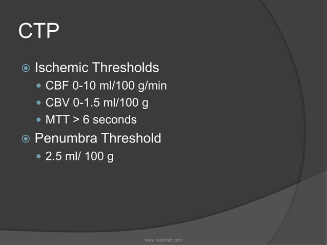 C T Imaging Of Acute Stroke Ppt Free Download