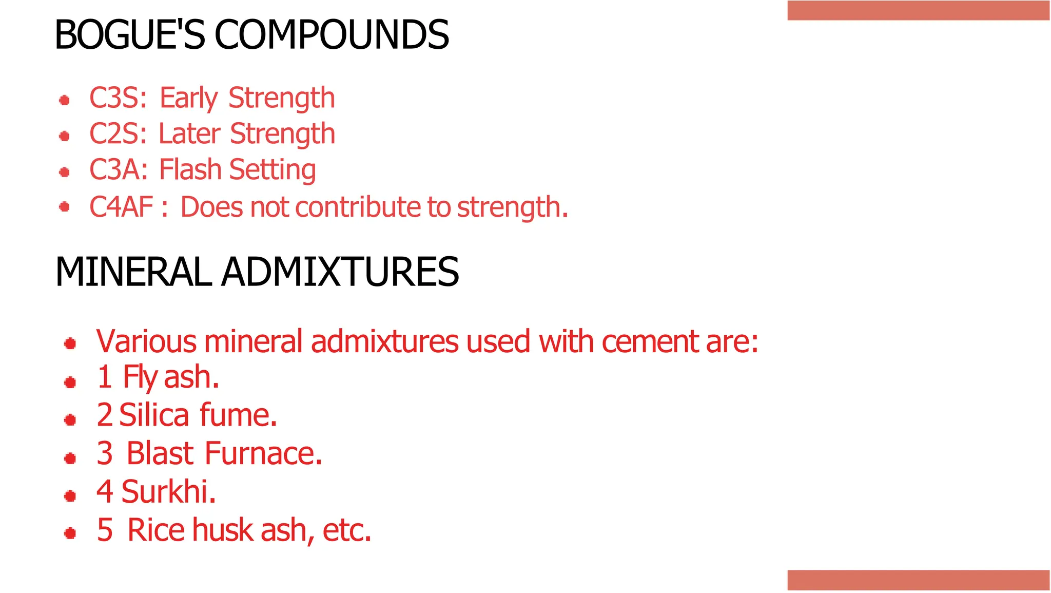 General ingredients of Concrete and their components in details. | PPTX