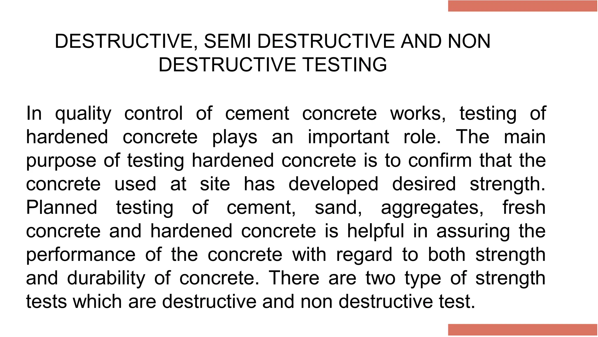 General ingredients of Concrete and their components in details. | PPTX