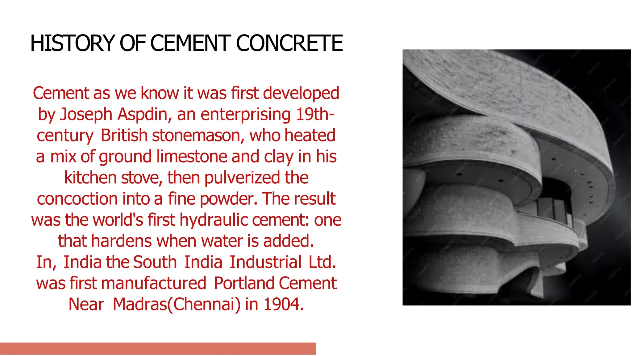 General ingredients of Concrete and their components in details. | PPTX