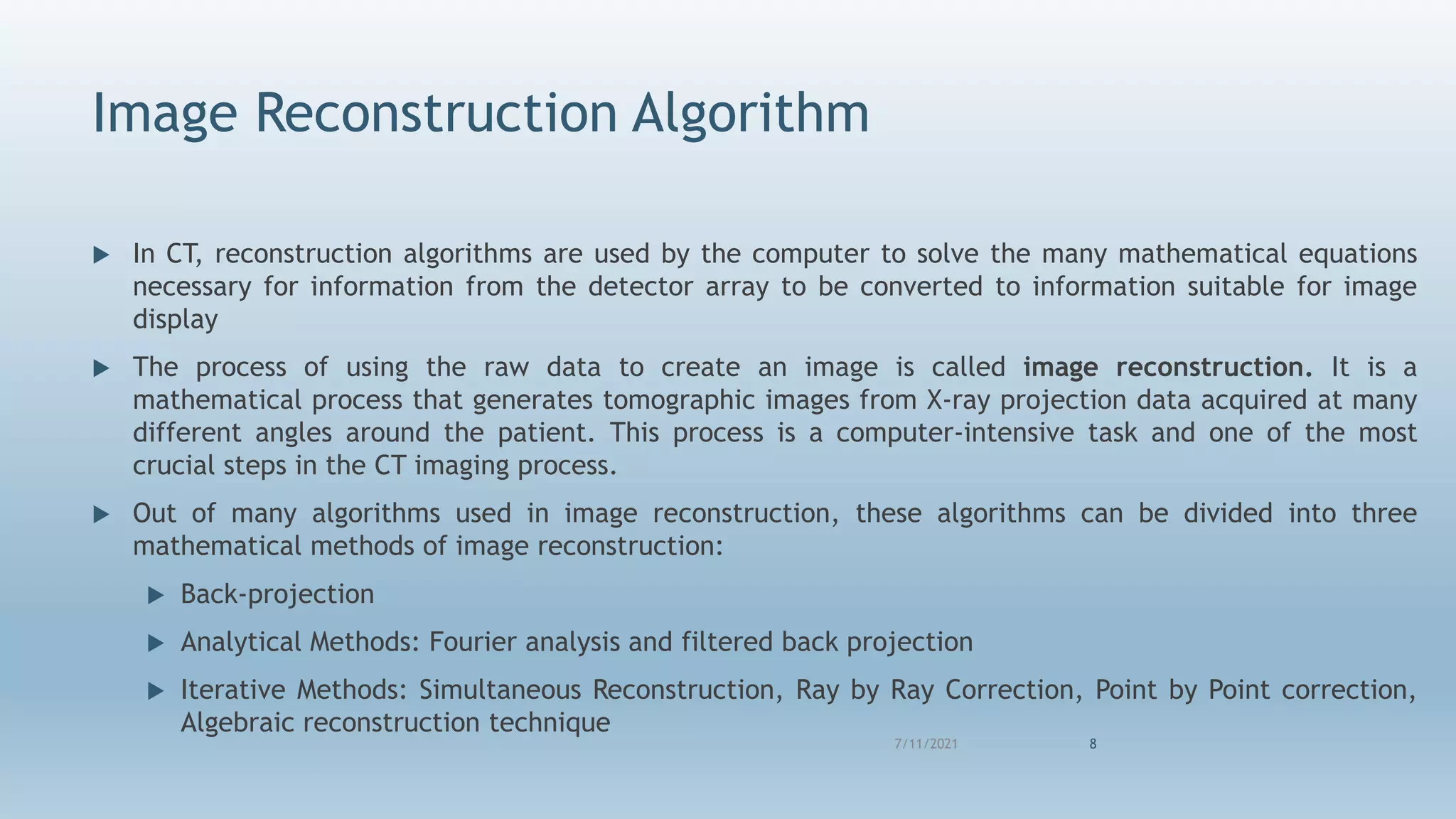 CT Image Reconstruction- Avinesh Shrestha | PPTX