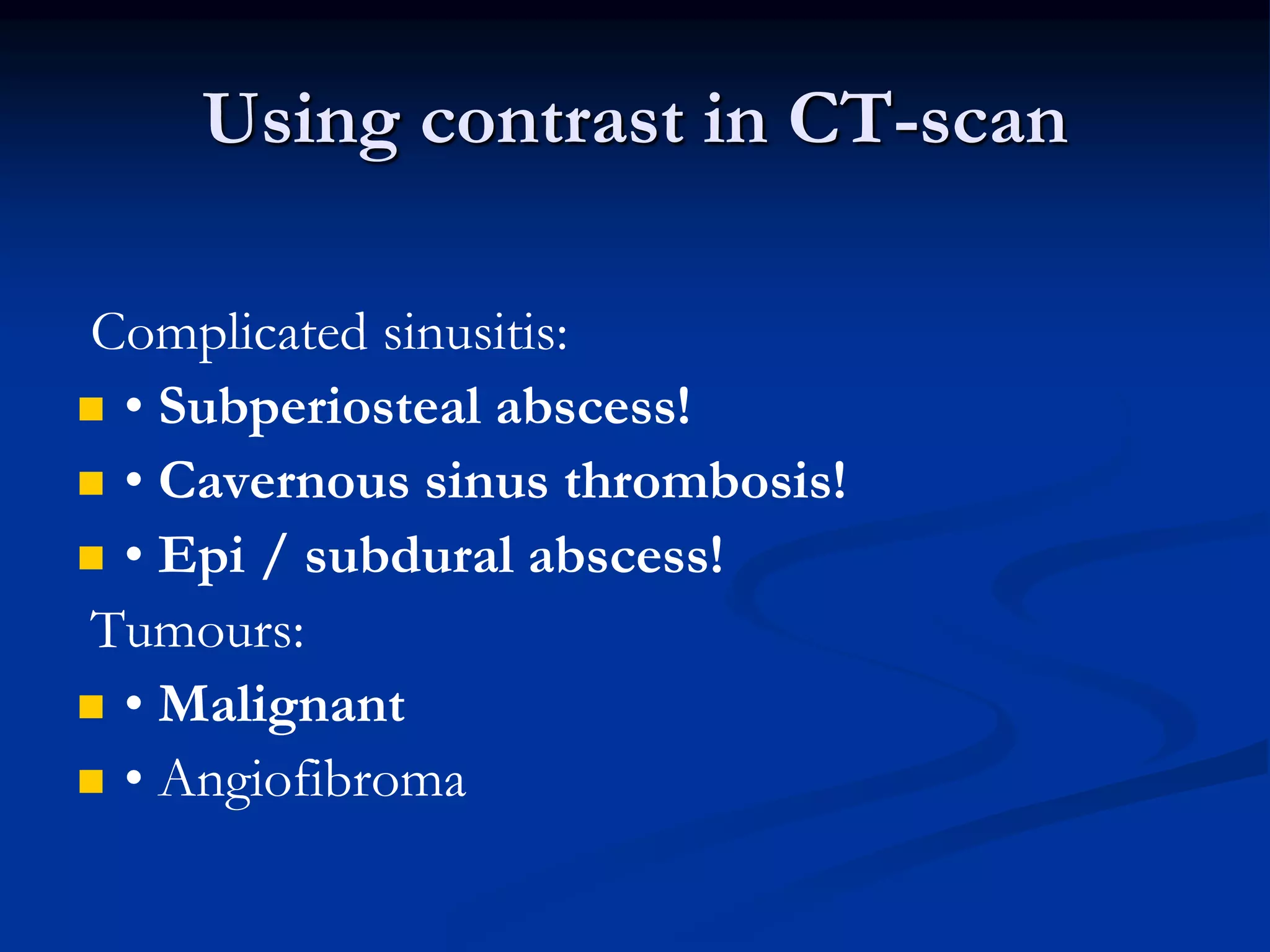 CT scan of nose and PNS | PPT