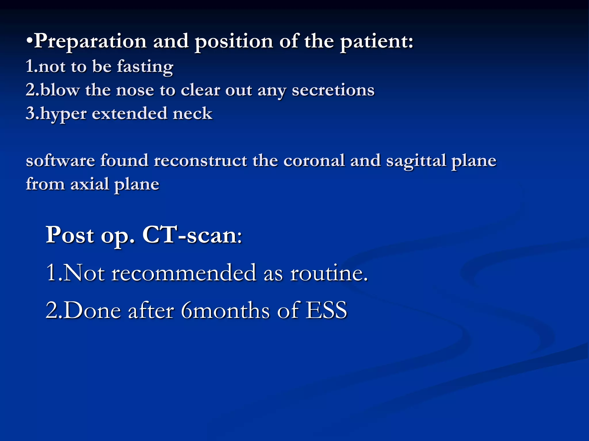 CT scan of nose and PNS | PPT