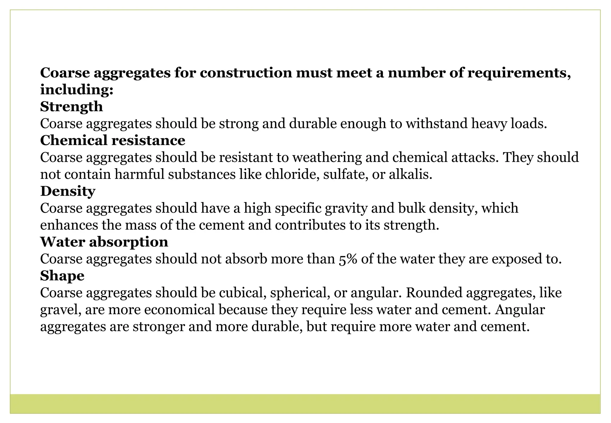 Concrete technology Cement and aggregates | PPTX