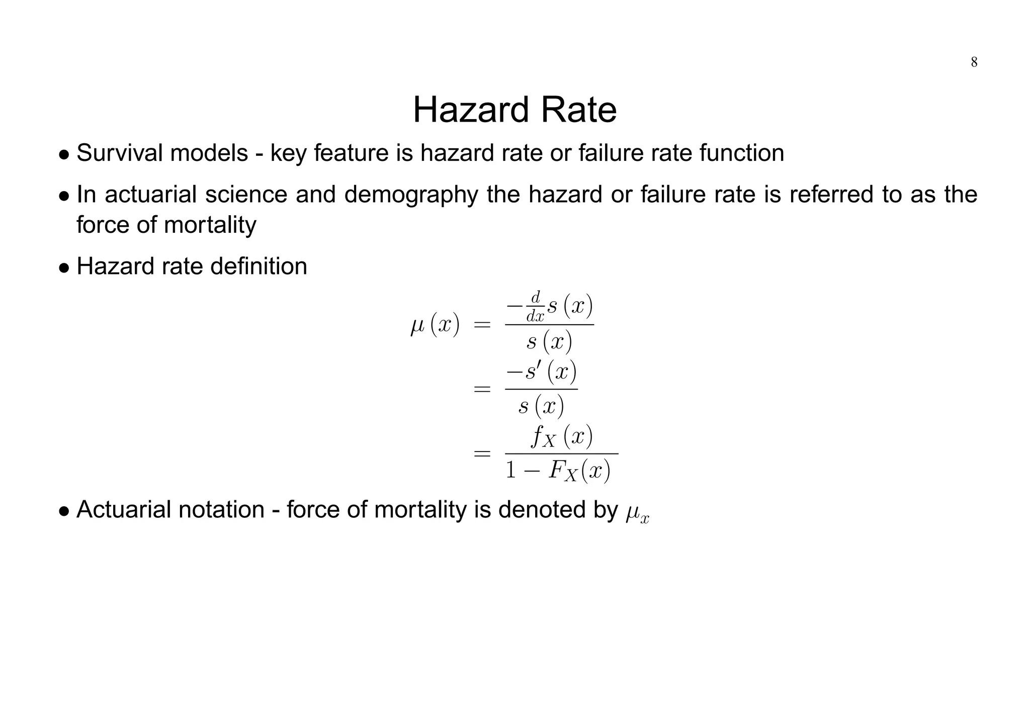Principles of Actuarial Science Chapter 3 | PDF