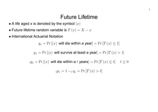 Principles of Actuarial Science Chapter 3 | PDF