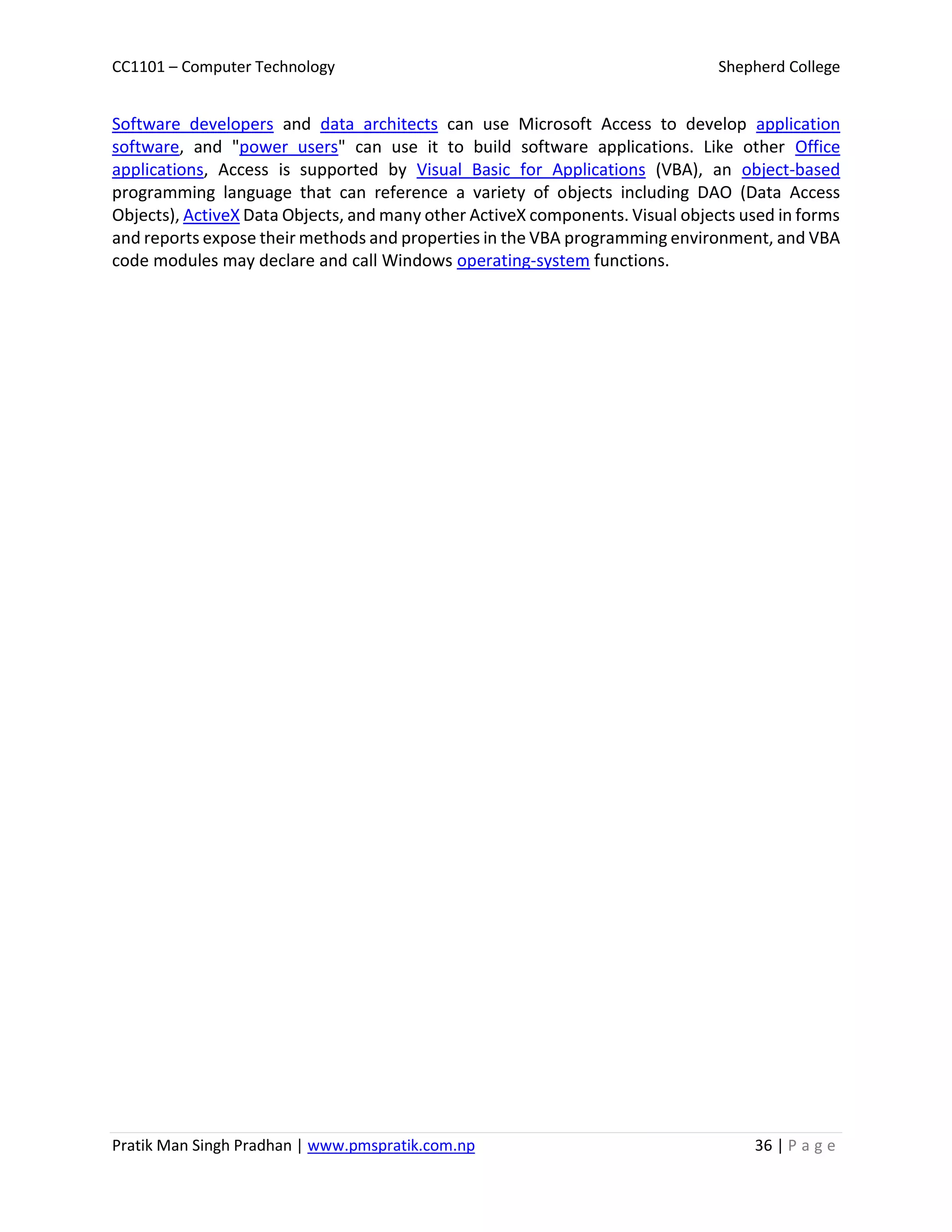 CT1101 - Computer Technology | PDF