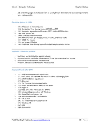 CT1101 - Computer Technology | PDF