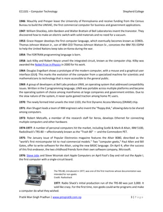 CT1101 - Computer Technology | PDF