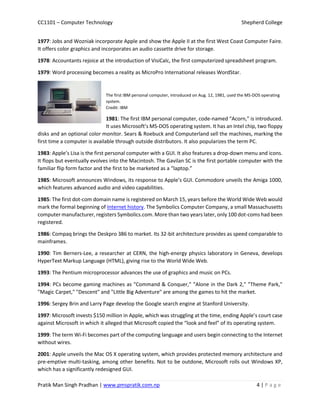 CT1101 - Computer Technology | PDF