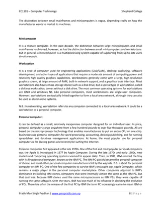 CT1101 - Computer Technology | PDF