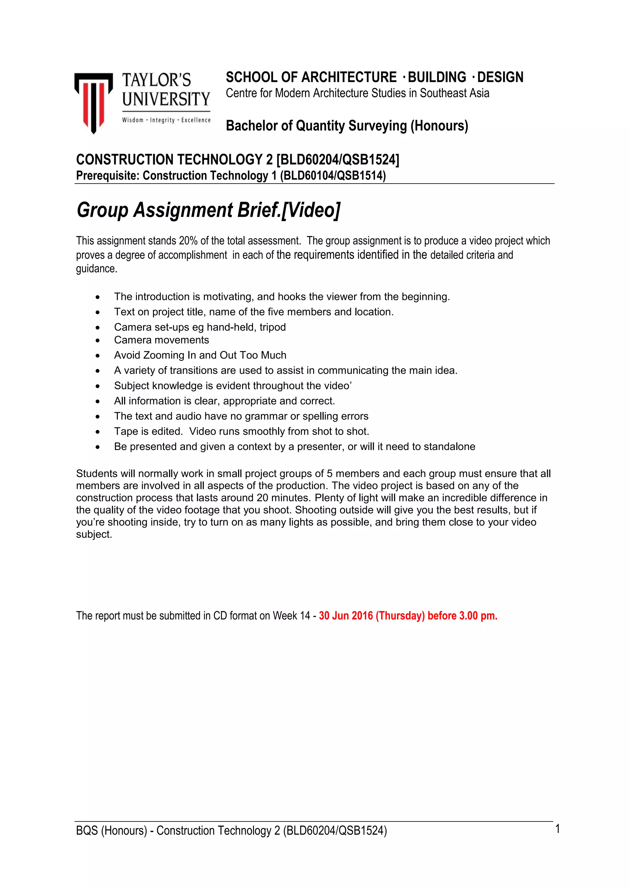 CT2 Building Material Group Assignement | PDF