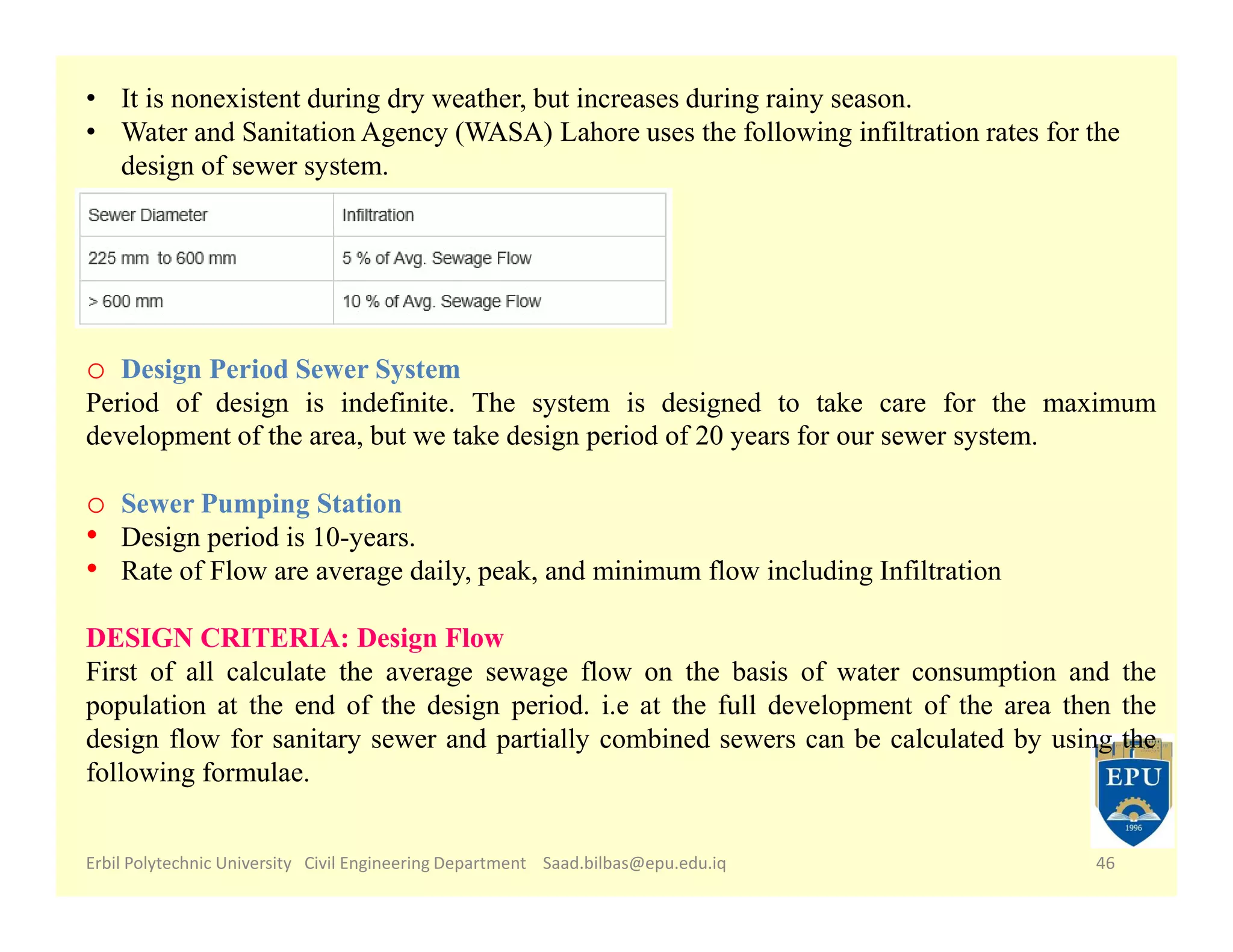 Sewage, Sewer system, and elevations Module | PDF