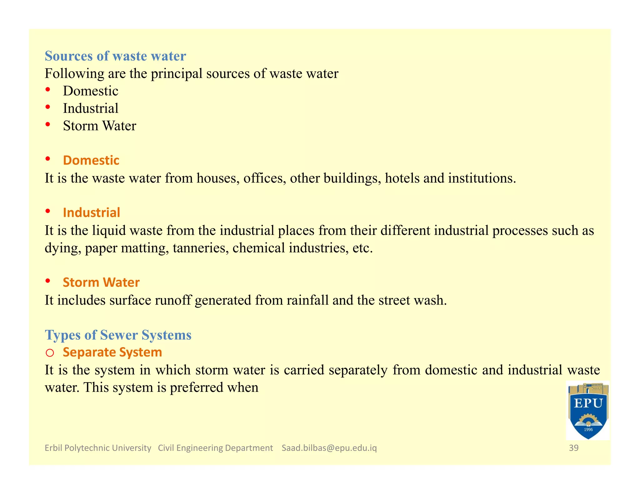 Sewage, Sewer system, and elevations Module | PDF